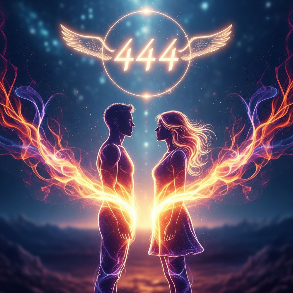 444 Angel Number Meaning for Twin Flames - Wisdom Of The Spirit