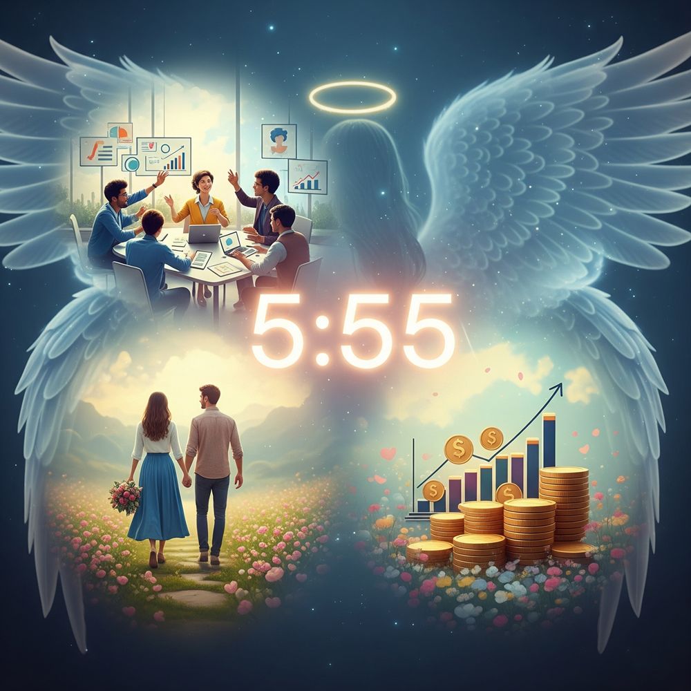 5:55 Angel Number: Meaning, Love, Career, Money, and More - Wisdom Of The Spirit