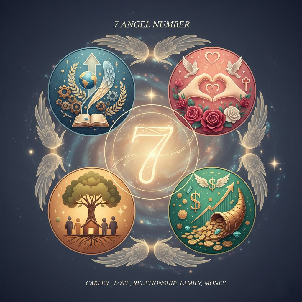7 Angel Number: Meaning, Love, Career, Money, and More - Wisdom Of The ...
